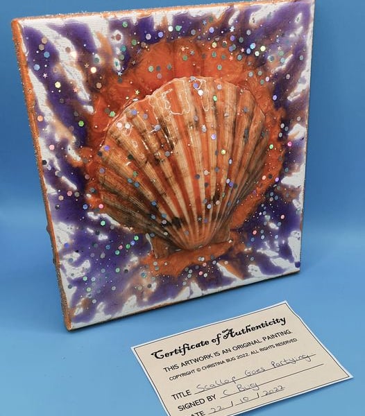 ANY COLOUR MADE TO ORDER Scallop Shell 3D Mixed... - Folksy