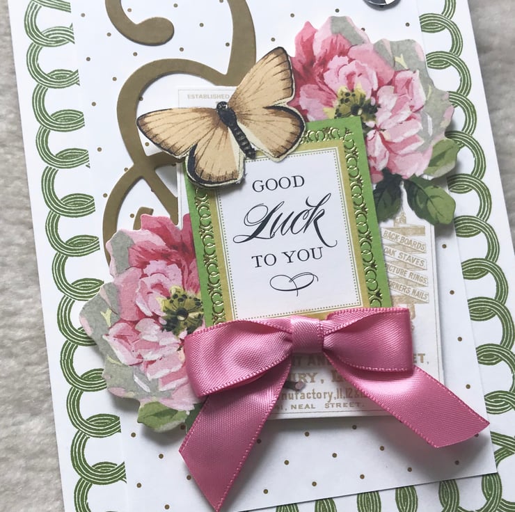 Luxury Handmade 3D Good Luck Card - Folksy
