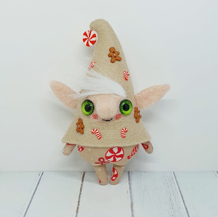 Christmas Gingerbread Elf - Folksy