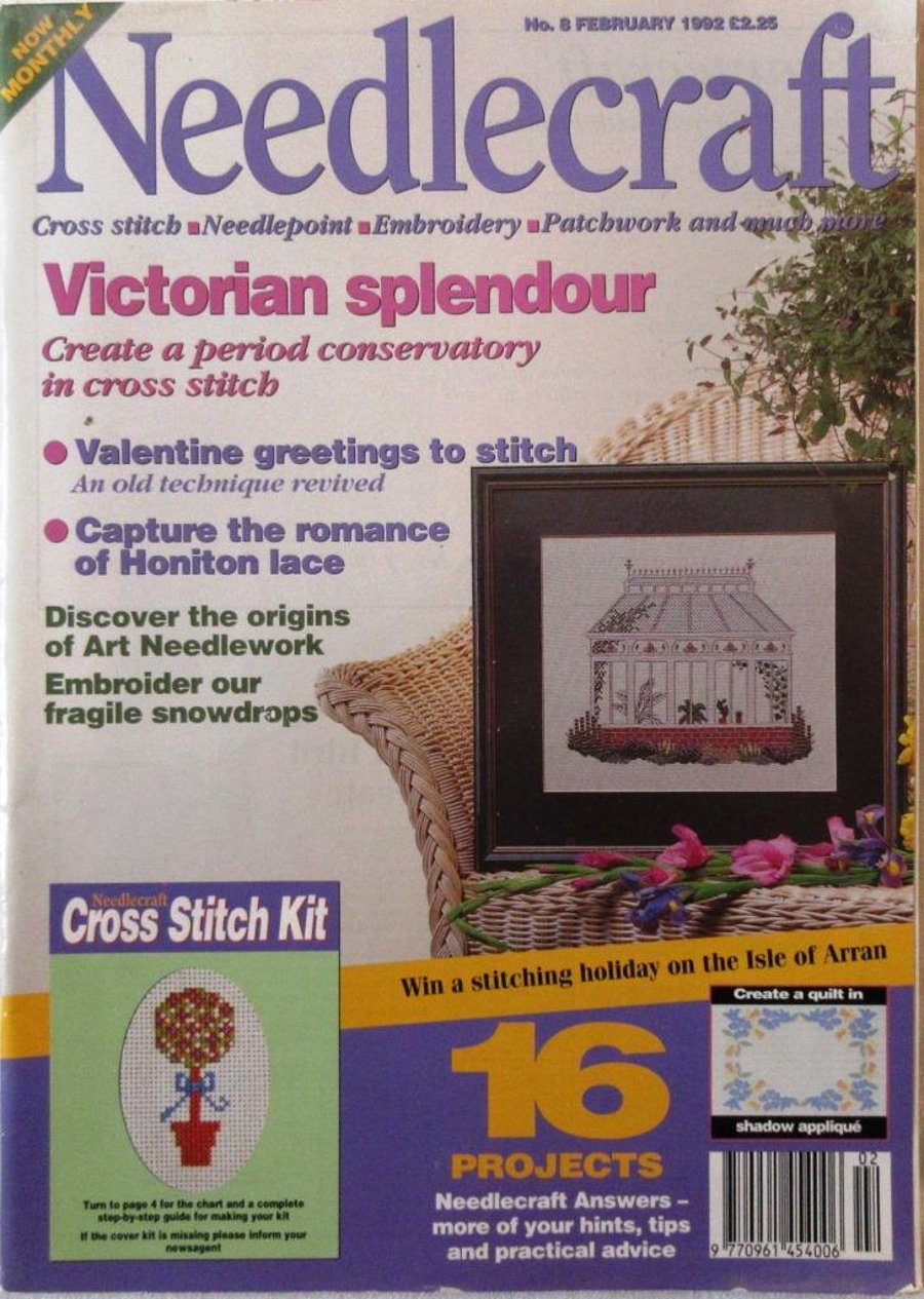 Needlecraft No 8, February 1992: magazine conta... - Folksy