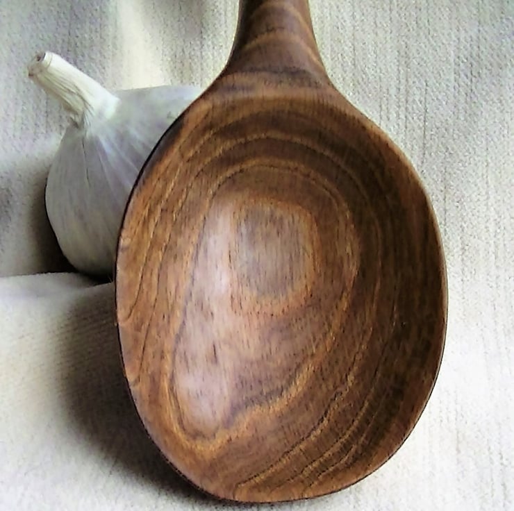 Handcarved Oak Welsh Cawl Spoon - Folksy