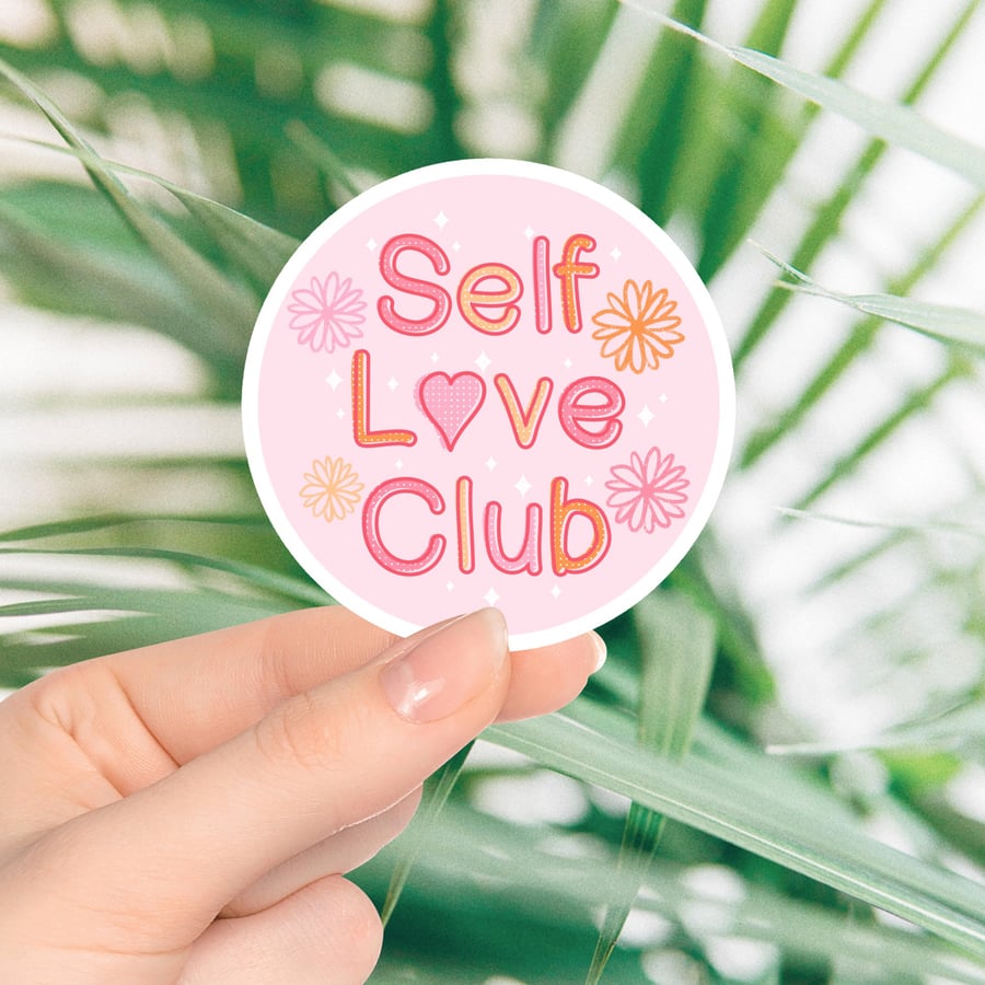 Self Love Club Sticker - Folksy