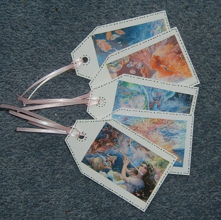 5 x fairy gift tags (ref 754) - Folksy