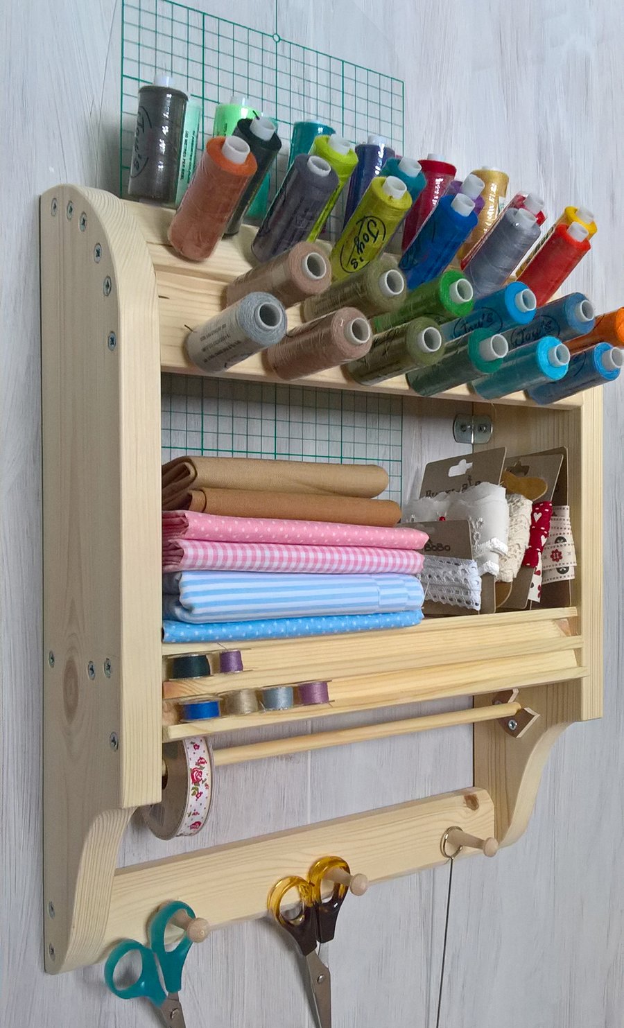 Sewing Organiser and Storage Rack - Folksy