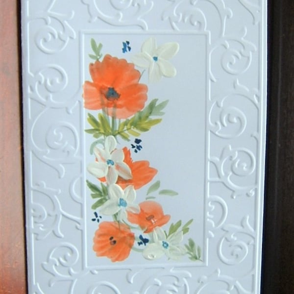 original art hand painted flora all occasion ca... - Folksy