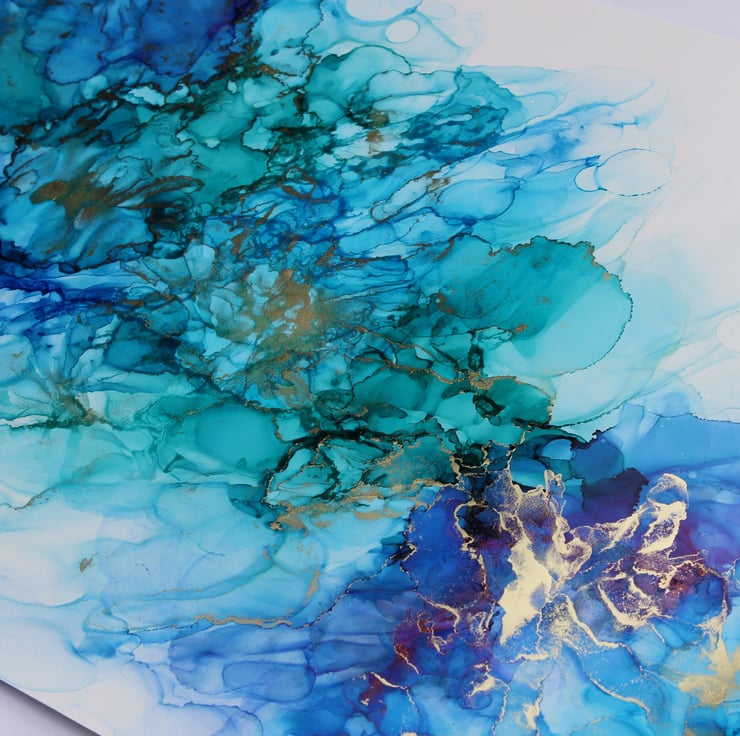 Alcohol Ink Wispy Art - Folksy