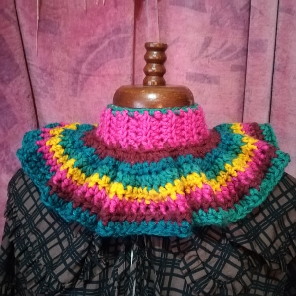Edwardian Crochet Ruff Collar Circus - Folksy