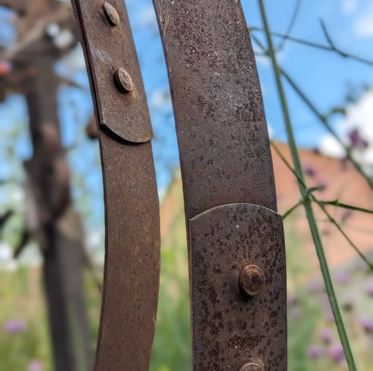 Whiskey Barrel Hoop Garden Art - Folksy