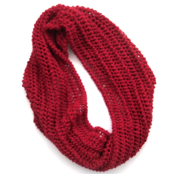 Red Christmas lace Cowl - Folksy