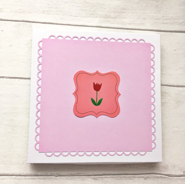 Ruby anniversary card - quilled roses - boxed o... - Folksy