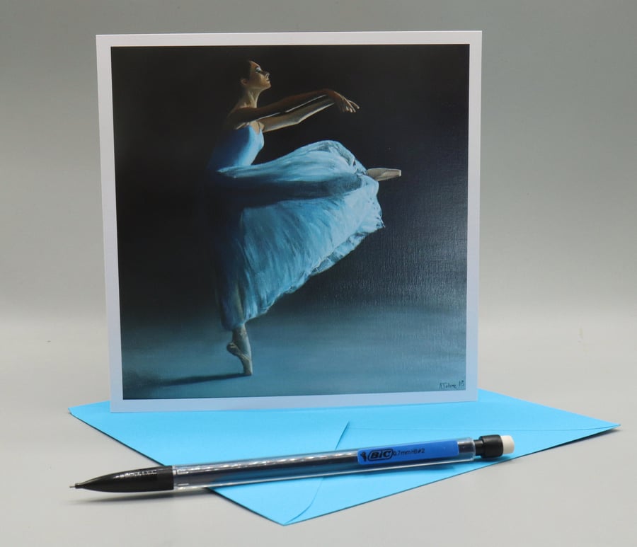 Ballet Artwork Greeting Cards, Dancer en Pointe... - Folksy