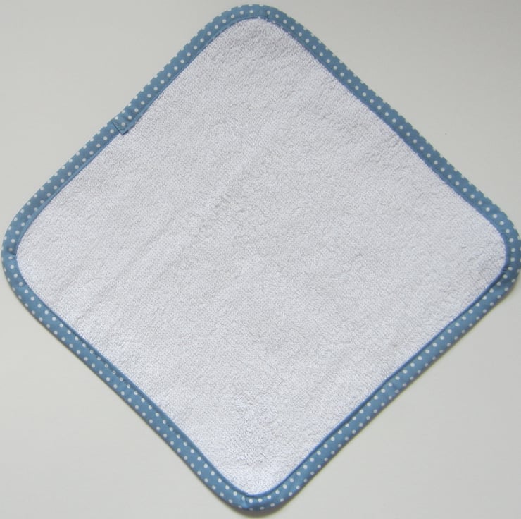 Appliqued Bunny Rabbit Face Cloth, Baby Dribble... - Folksy