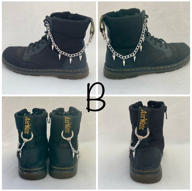 Dr Martens Chains with Spikes -Alt Boot Accesso... - Folksy