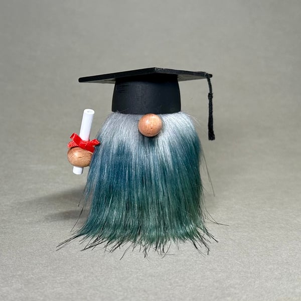 Wood turned Graduation Gonk - Folksy