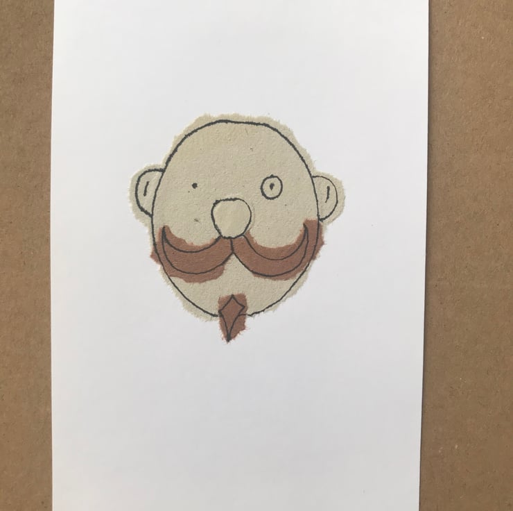 (LM1) Hand drawn artwork: little man 1 - Folksy
