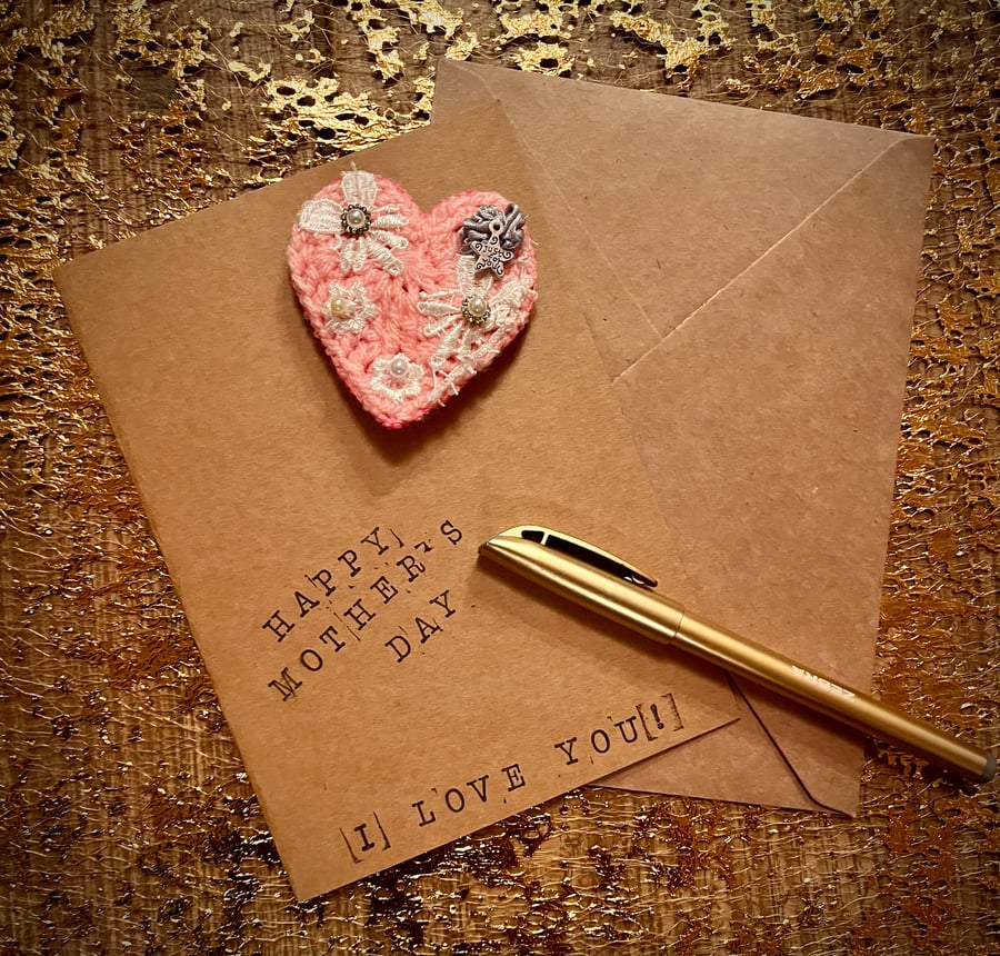 Keepsake Detachable Heart Brooch Card, Birthday... - Folksy