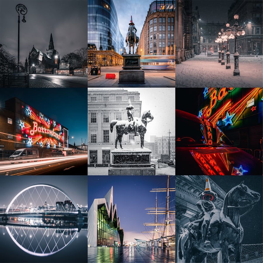 Glasgow Special Edition signed and mounted print - Folksy