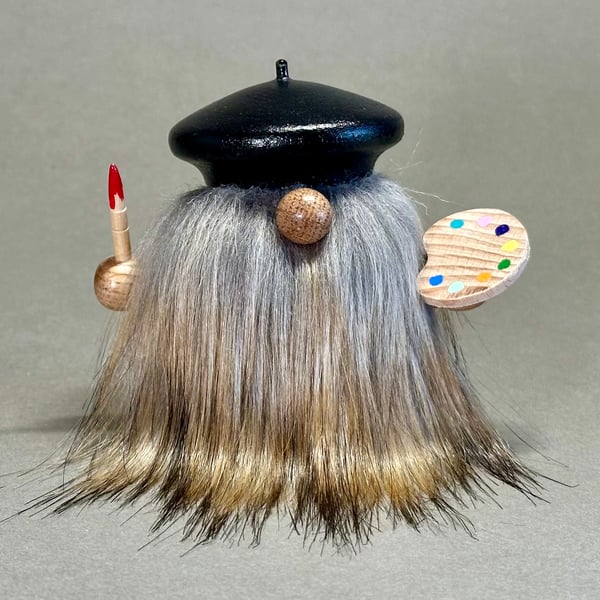 Rainbow Gonk artist gnome. - Folksy