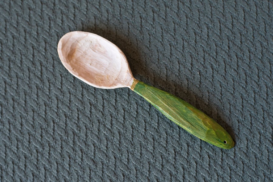 Two eating spoons - Folksy