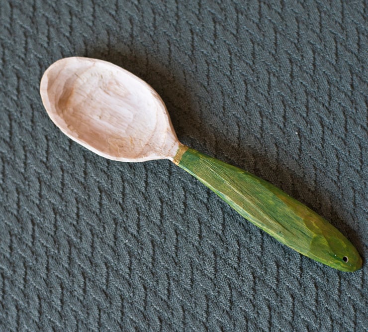 Two eating spoons - Folksy