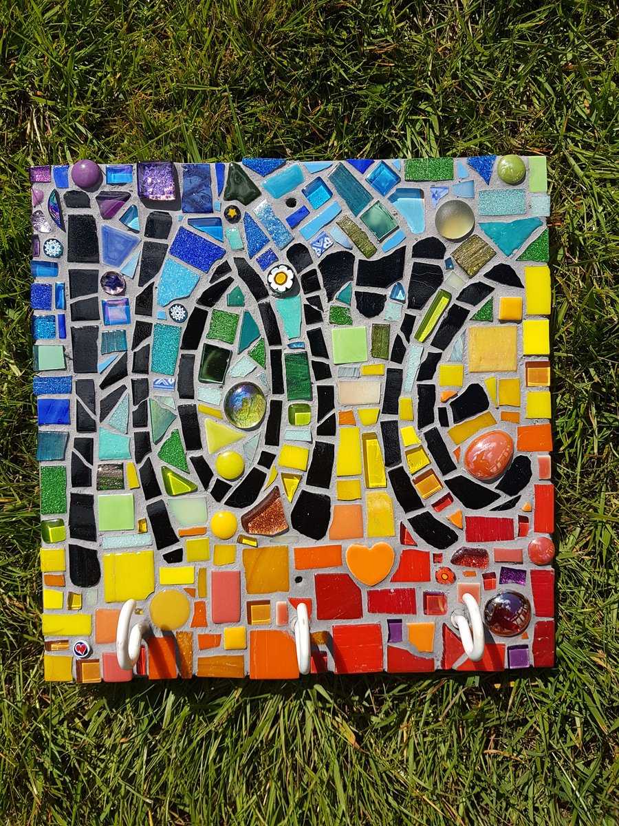 Rainbow Home Key Rack - Folksy