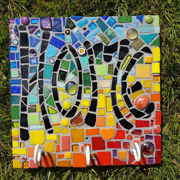 Rainbow Home Key Rack - Folksy