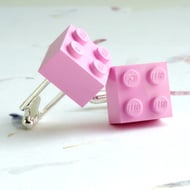 Light Pink Lego Cuff Links Made From New Lego B... - Folksy