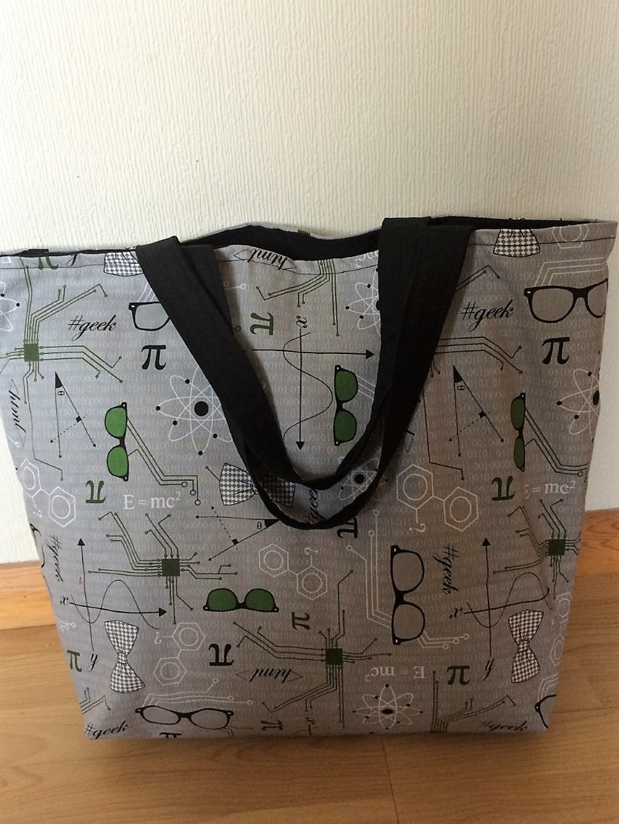 Tote Bag Geek Print - Folksy