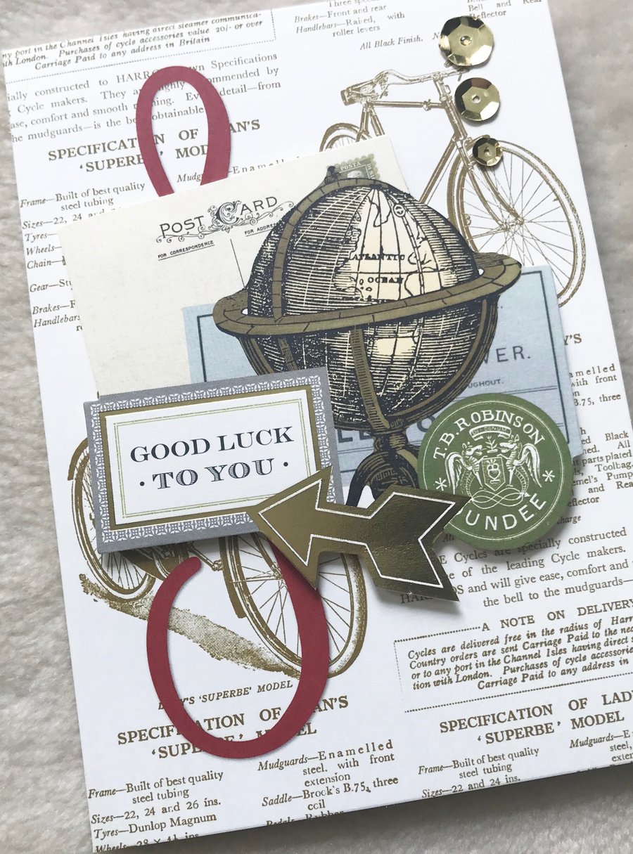 Luxury Handmade 3D Good Luck Card - Folksy