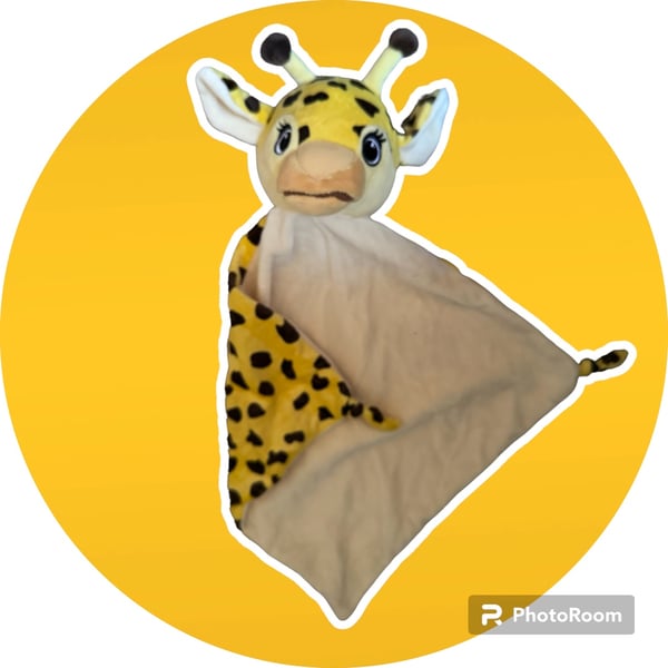 Personalised custom embroidered giraffe comfort... - Folksy