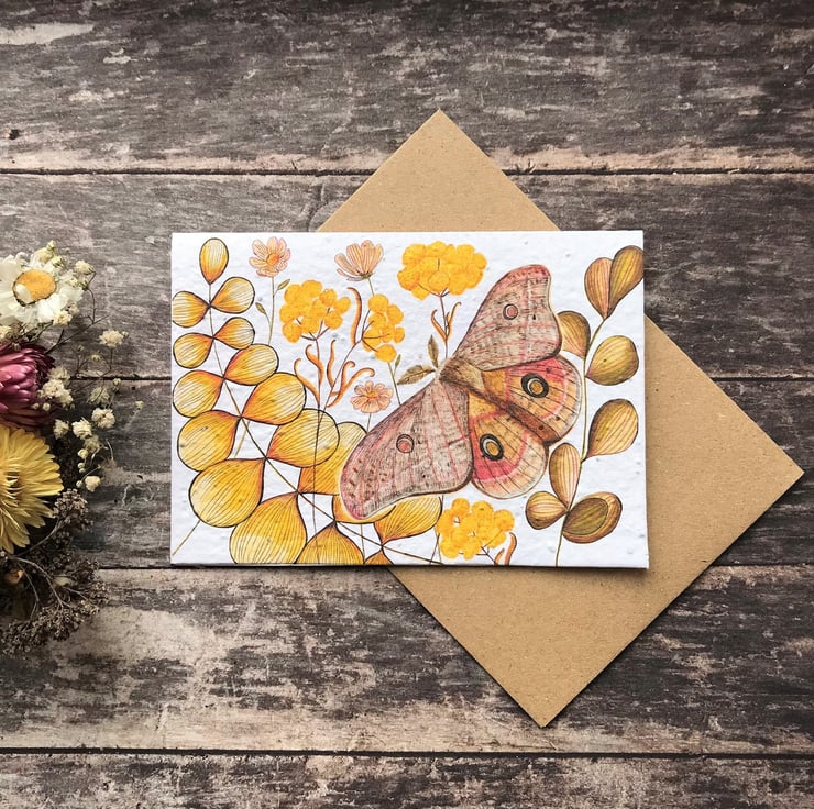 Plantable Seed Paper Birthday Card, Blank Insid... - Folksy