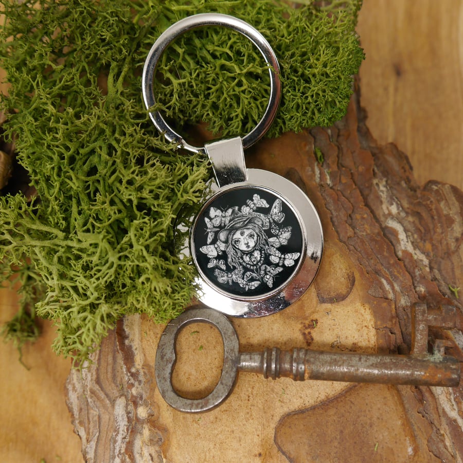 Witch, Magic, Moths, Wicca, Gothic, Third Eye, ... - Folksy