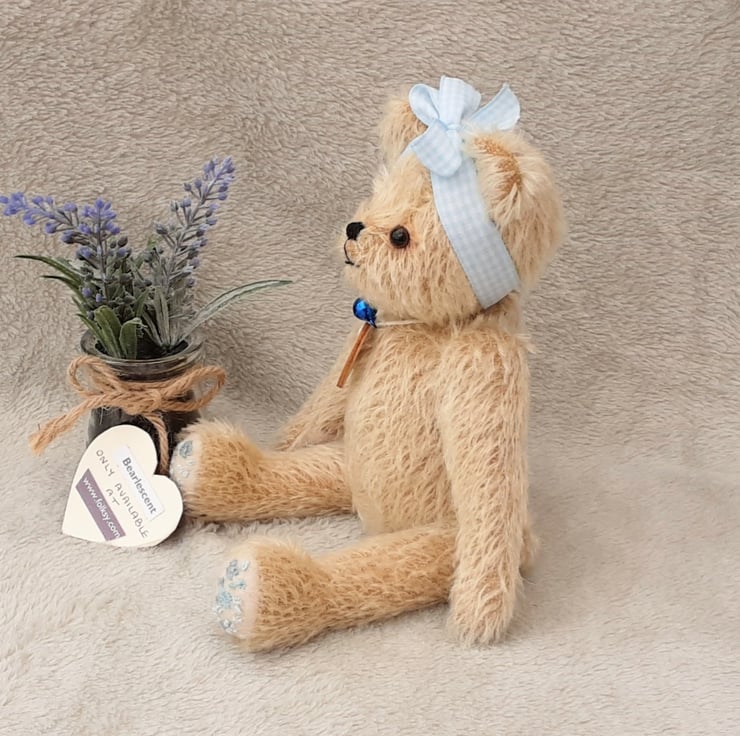 One of a kind mohair bear, collectable artist b... - Folksy