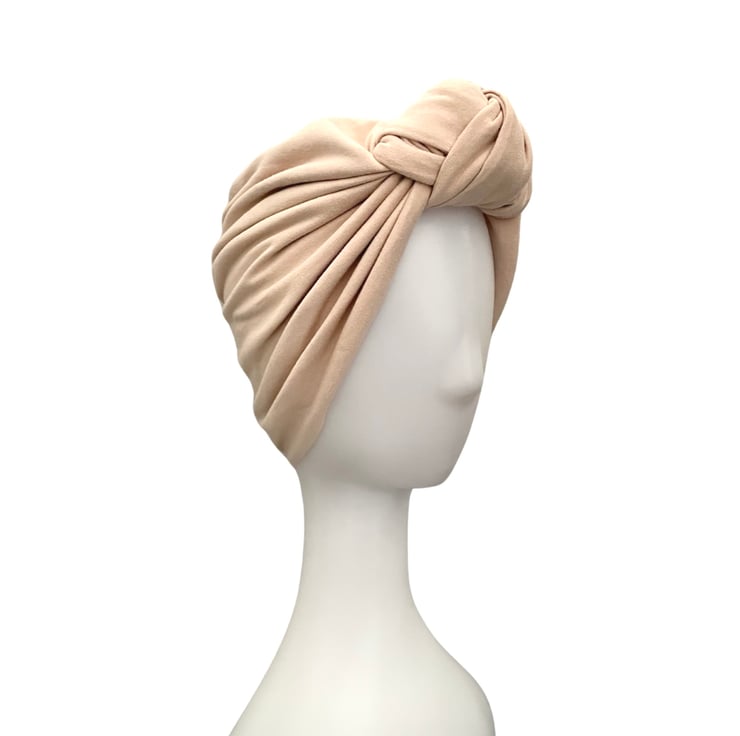 Top Knot Turban Style Head Wrap, Pre-Tied Hair ... - Folksy