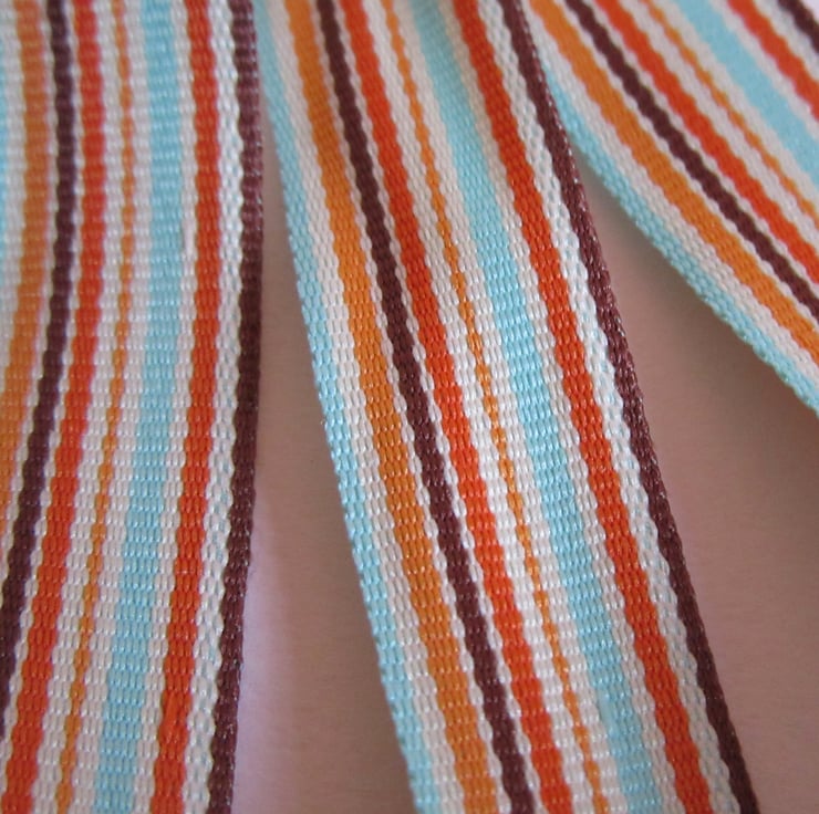 Striped Ribbon X 2.5m - Folksy