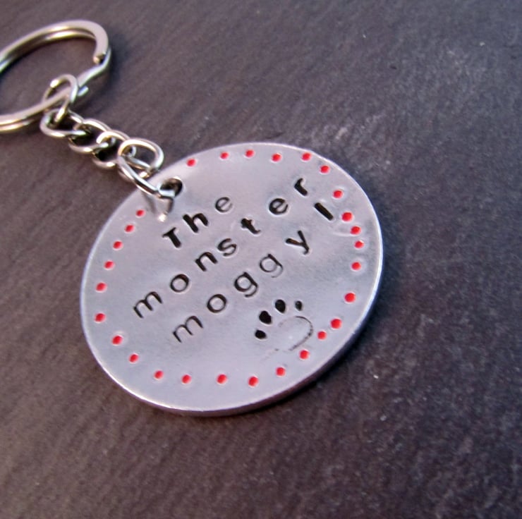 Monster Moggy Keyring, Robert Rankin Keyring - Folksy