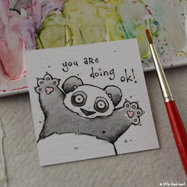 ok panda - original twinchie - Folksy