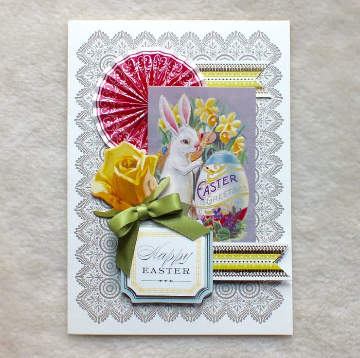 Luxury Handmade Easter Card - Folksy
