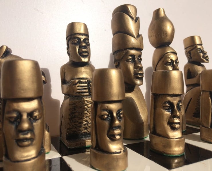 Tribal African Chess Set (Chess Pieces Only) - Folksy