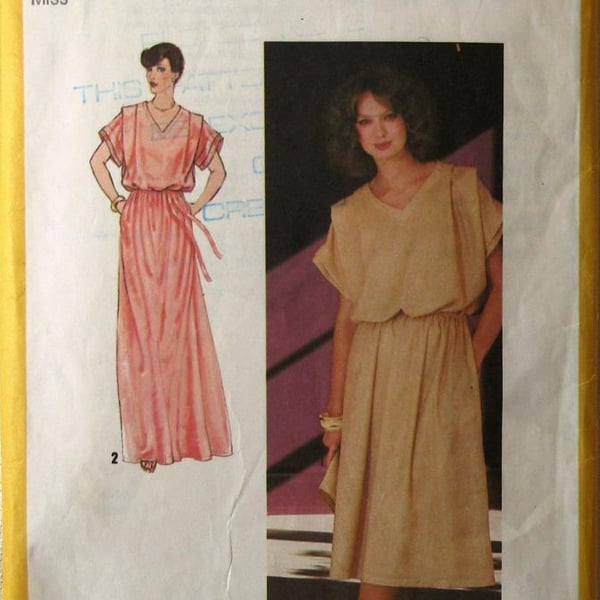 A sewing pattern for a misses' pullover dress i... - Folksy