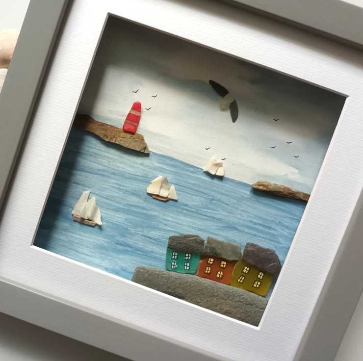 Coastal Wall Art, Beachcombed Cornish Scenes - Folksy