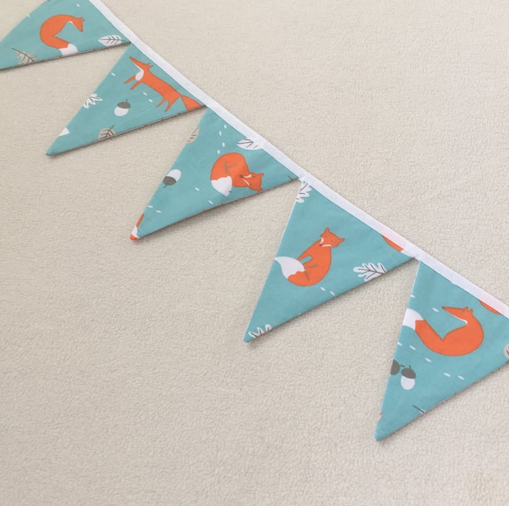 FOX Bunting, Home Decor, Nursery, Kids Room, Ba... - Folksy