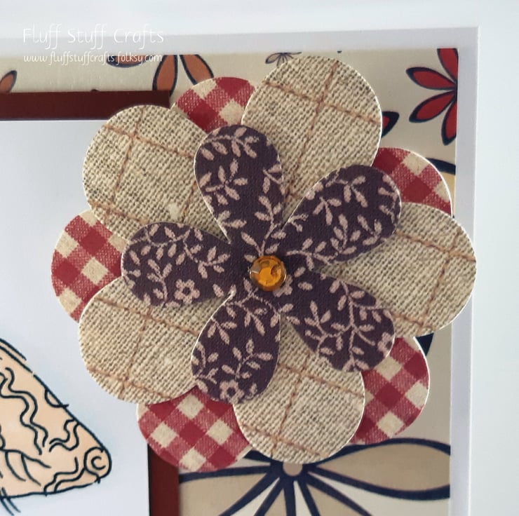 Handmade birthday card - girl in flares - Folksy