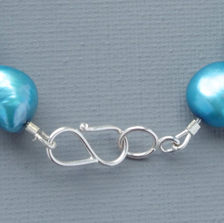 Turquoise Blue Freshwater Pearl & Aqua Bery... - Folksy