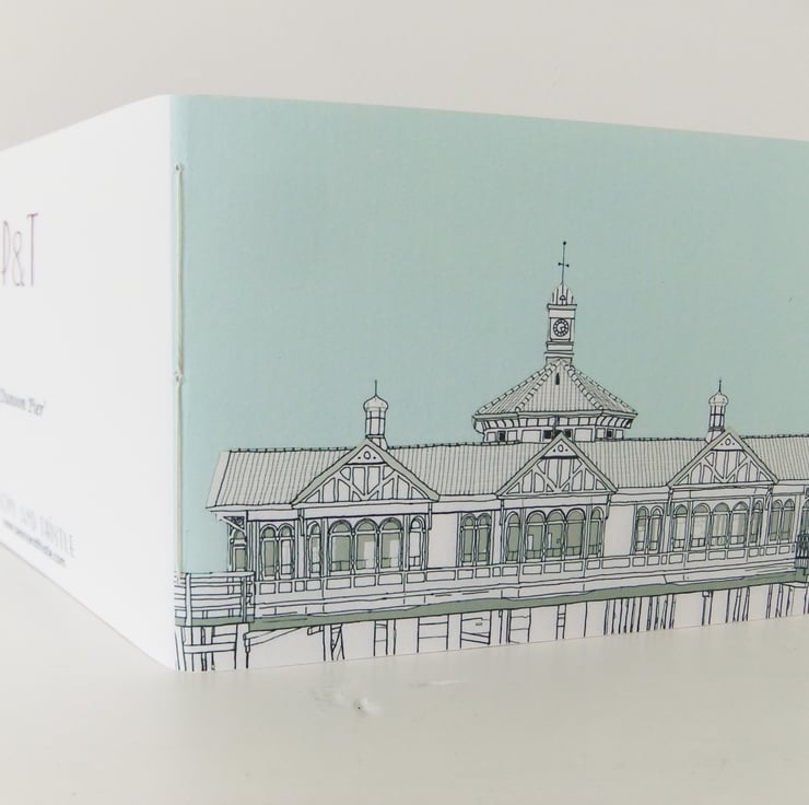 Handmade notebook - Dunoon Pier - Folksy