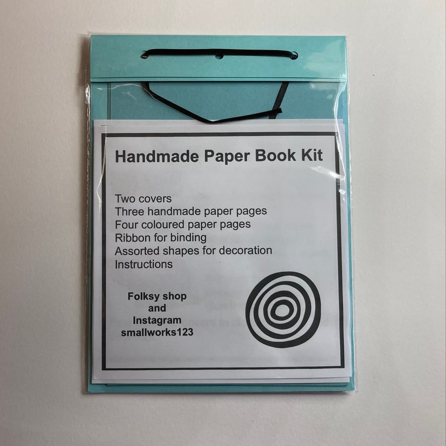Handmade Paper Book Kit - Folksy