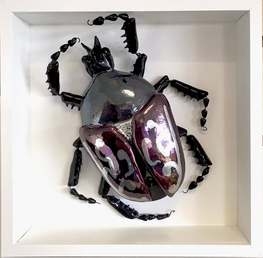 Ceramic Porcelain Bug Beetle - Sophia - Folksy