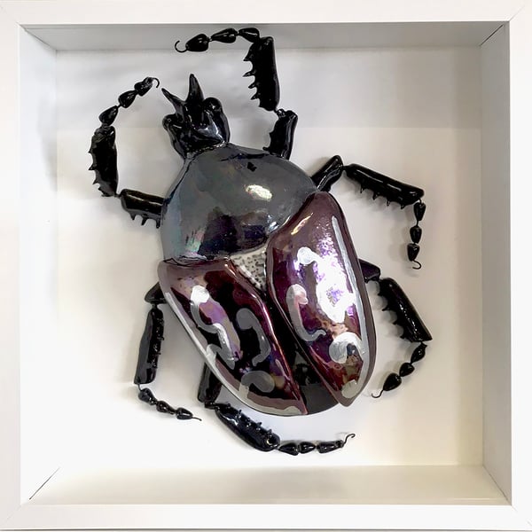 Ceramic Porcelain Bug Beetle - Sophia - Folksy