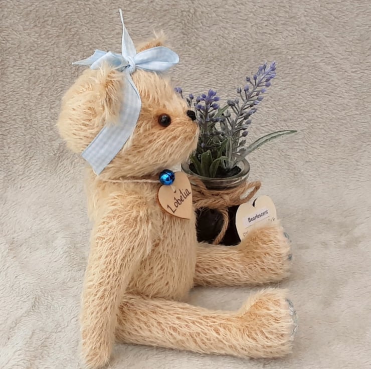 One of a kind mohair bear, collectable artist b... - Folksy