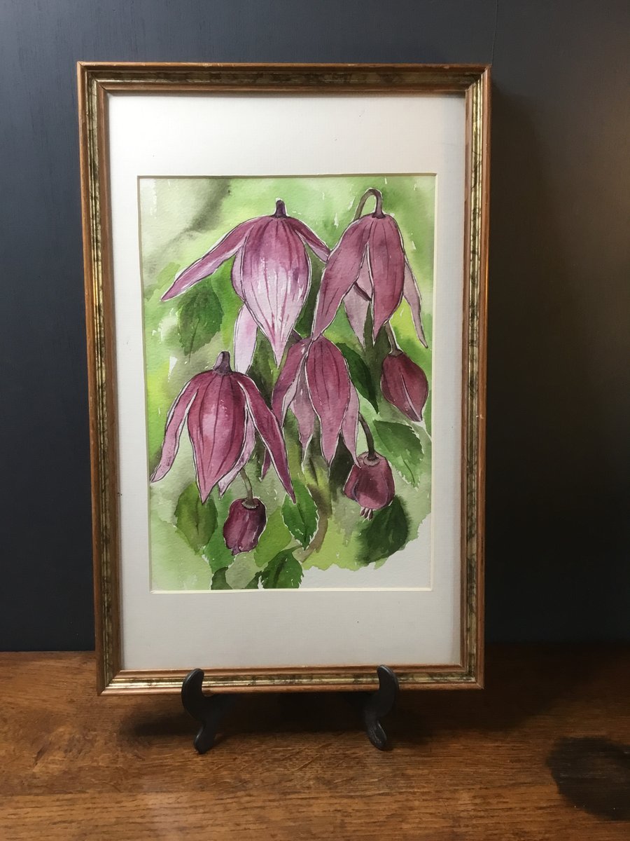 Fuchsias Bloom. ;Original watercolour - Folksy